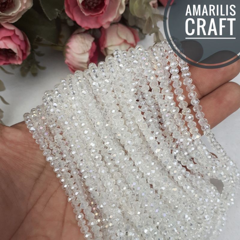 Jual [1-String] Manik Kristal Ceko 4mm | Shopee Indonesia