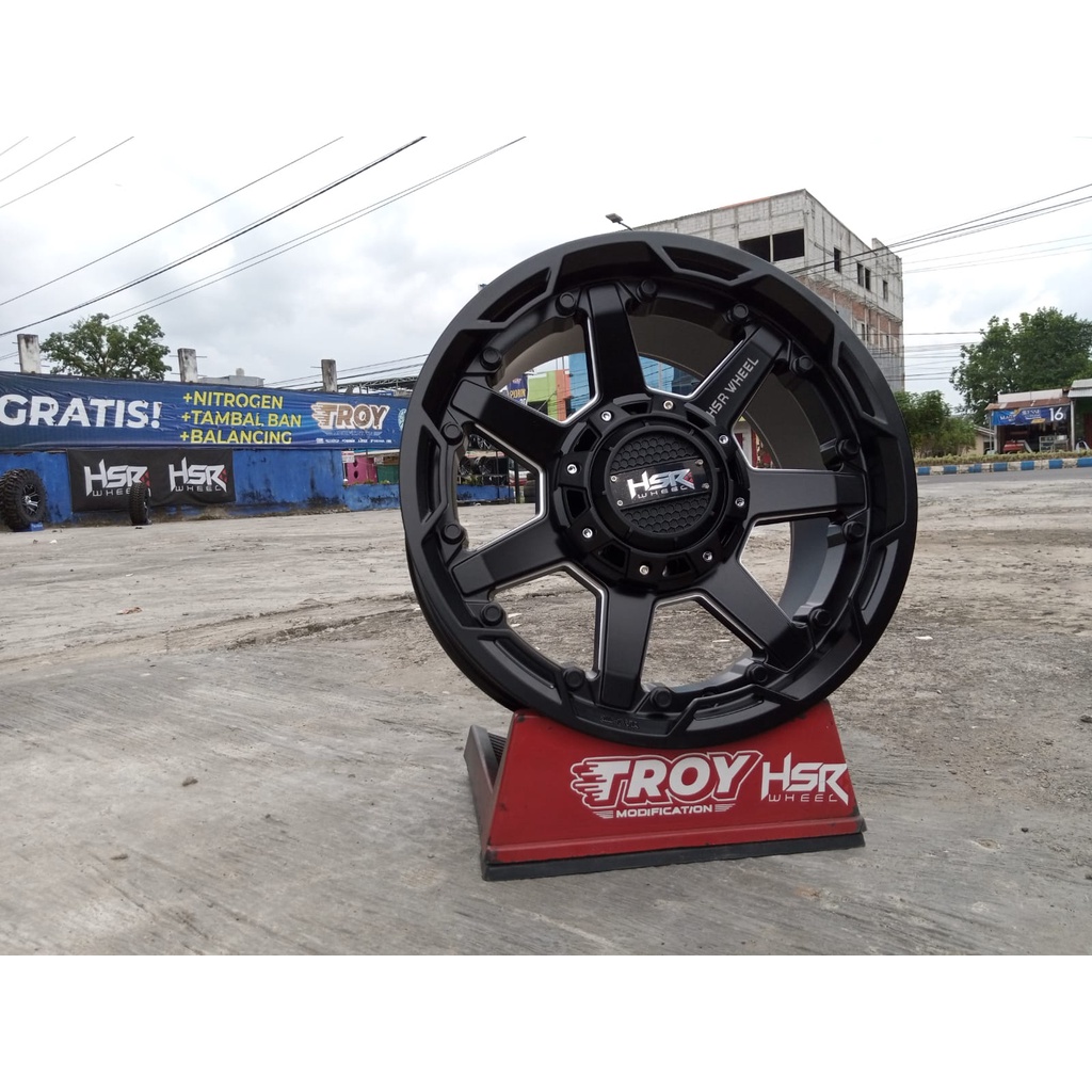 Jual Velg Mobil Pelek Off-road R17 Pajero Fortuner Hilux Baut 6 HSR ...