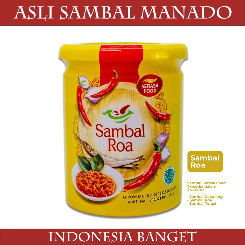 Jual Serasa Food Sambal Roa Botol Plastik 200 gr | Shopee Indonesia