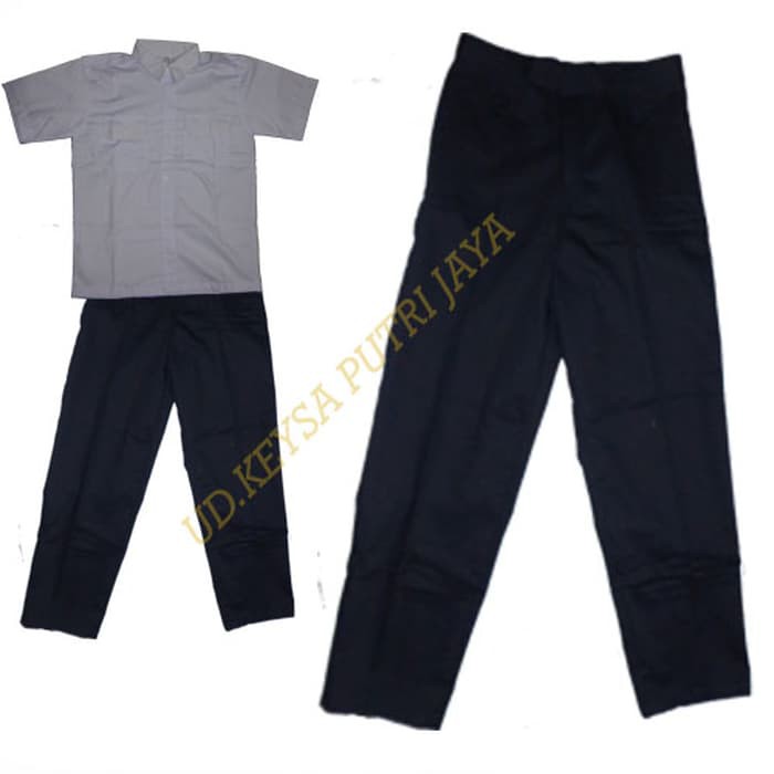 Jual Seragam PDH SECURITY/SATPAM Biru Putih - original | Shopee Indonesia