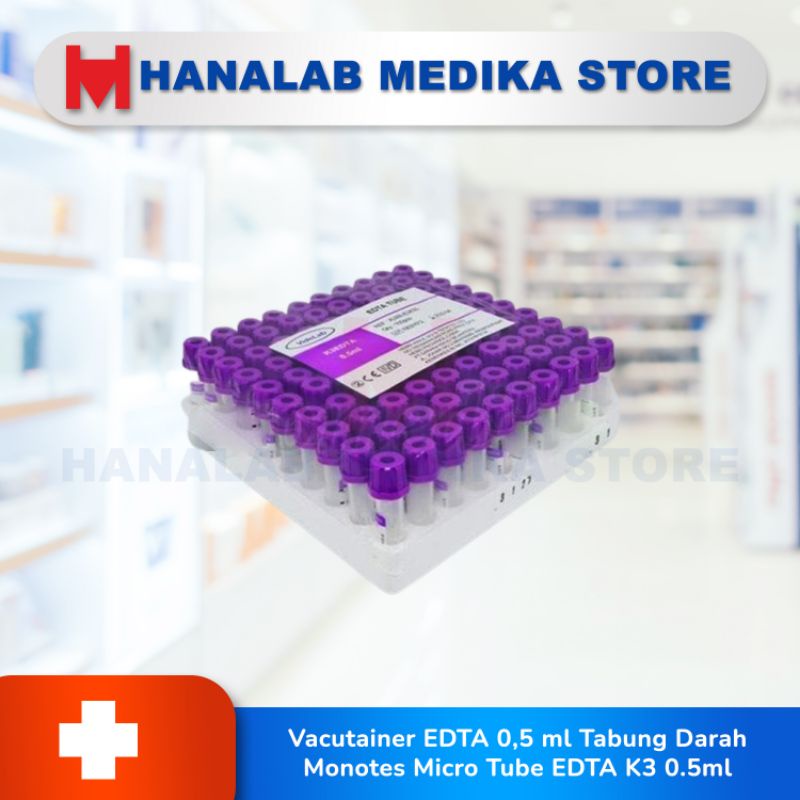 Jual MONOTES Vacutainer EDTA 0,5 ml Tabung Darah Monotes Micro Tube ...