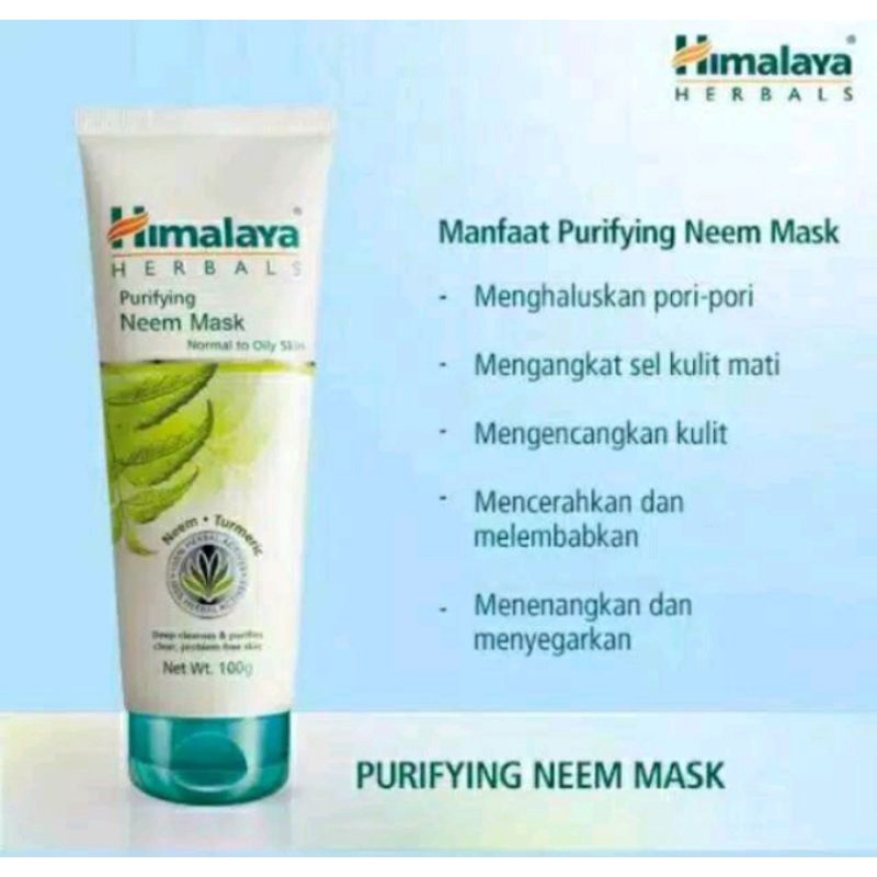Jual Masker himalaya ORI / purifying neem mask himalaya 100 gr | Shopee ...
