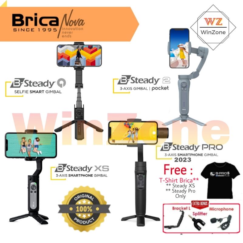 Jual Brica B-Steady 3-Axis Smartphone Stabilizer Series (B Steady Q - B ...