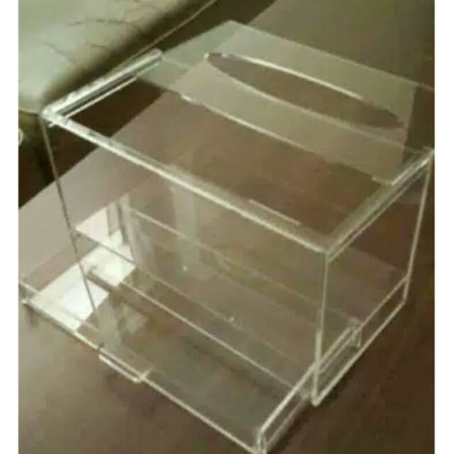 Jual Acrylic tempat tissue 1laci, tempat tissu akrilik | Shopee Indonesia