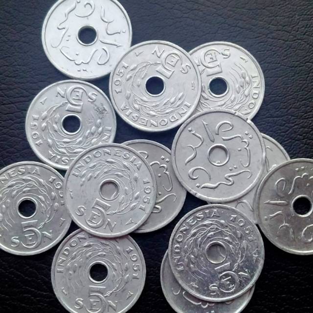 Jual Koin kuno 5 sen Bolong 1951 | Shopee Indonesia