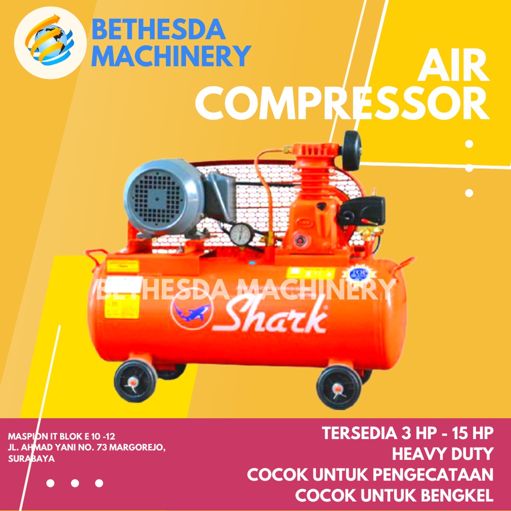 Jual Mesin 5HP Kompresor Shark AMP-FG 5 HP UNLD + Diesel Engine Rl80 ...