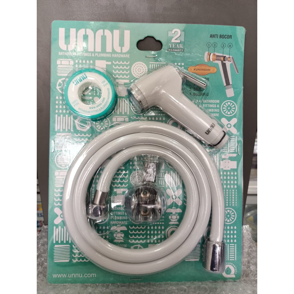 Jual Jet Shower Bidet UNNU TS 01 White ( Warna Putih ) | Shopee Indonesia