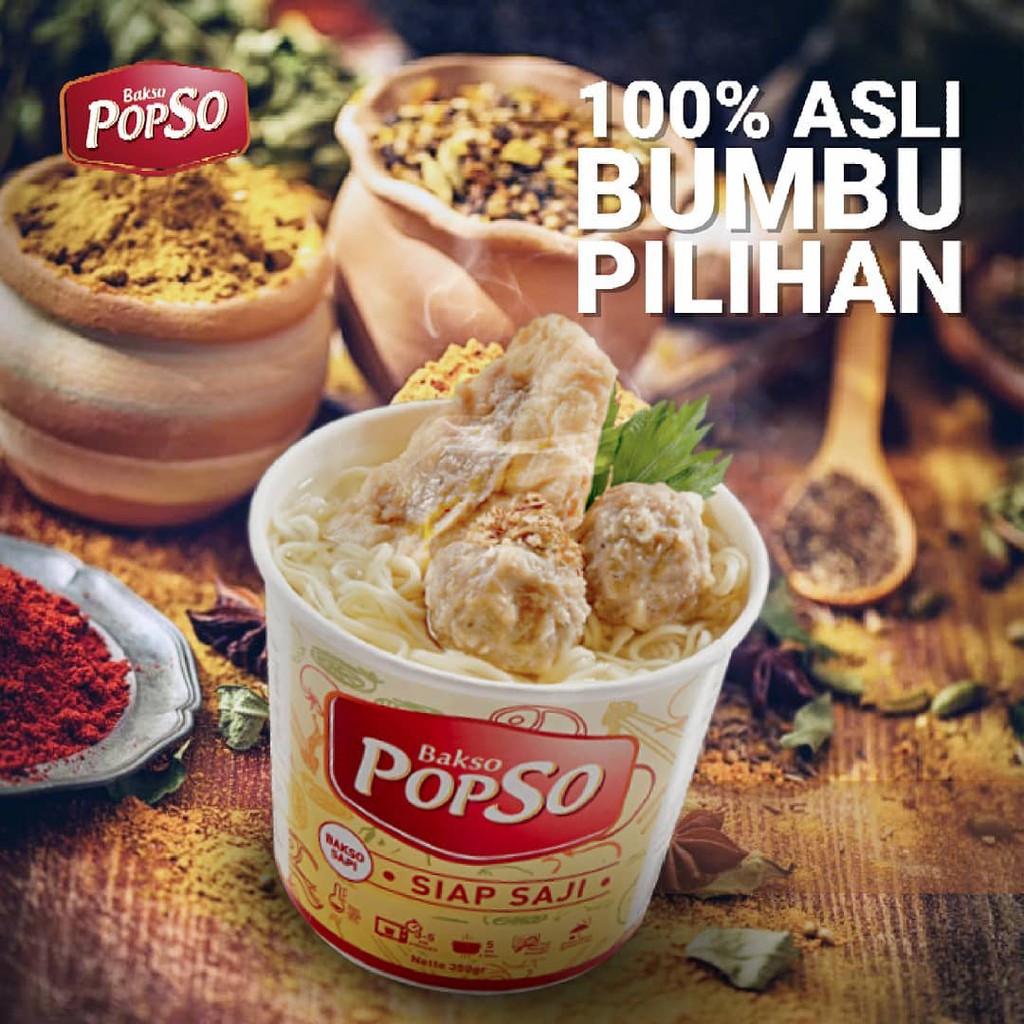 Jual Bakso PopSo Cup, Personal Pack, Family Pack | Shopee Indonesia
