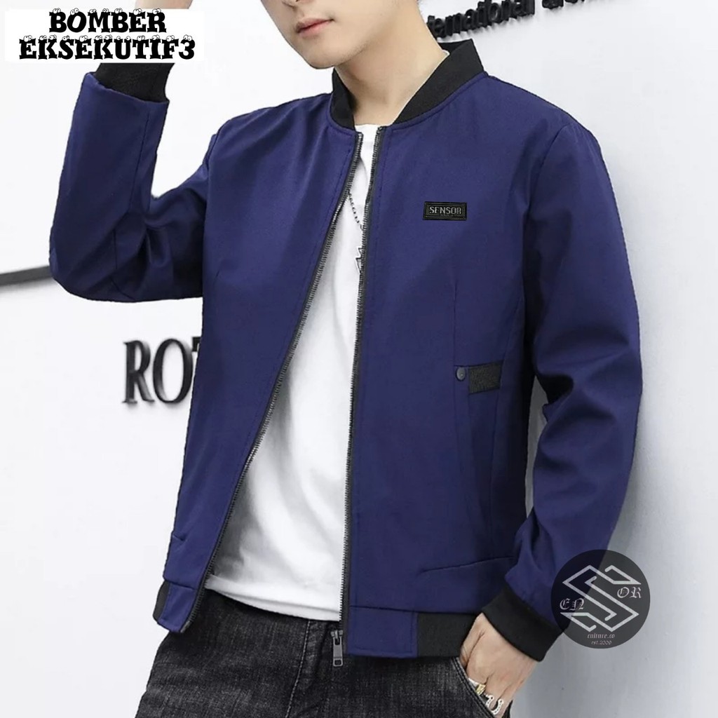 Jual SENSOR Jaket Bomber Eksekutif Navy | Jaket Pria Material Taslan ... Jual SENSOR Jaket Bomber Eksekutif Navy | Jaket Pria Material Taslan ...