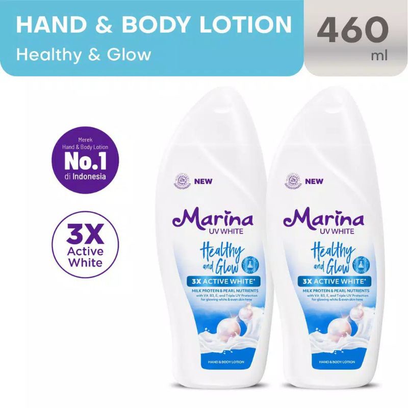 Jual MARINA UV WHITE JUMBO 460 ml | Shopee Indonesia