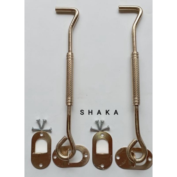 Jual Hak angin jendela rumah motif ulir bulat 8inch 20cm cantolan besi ...