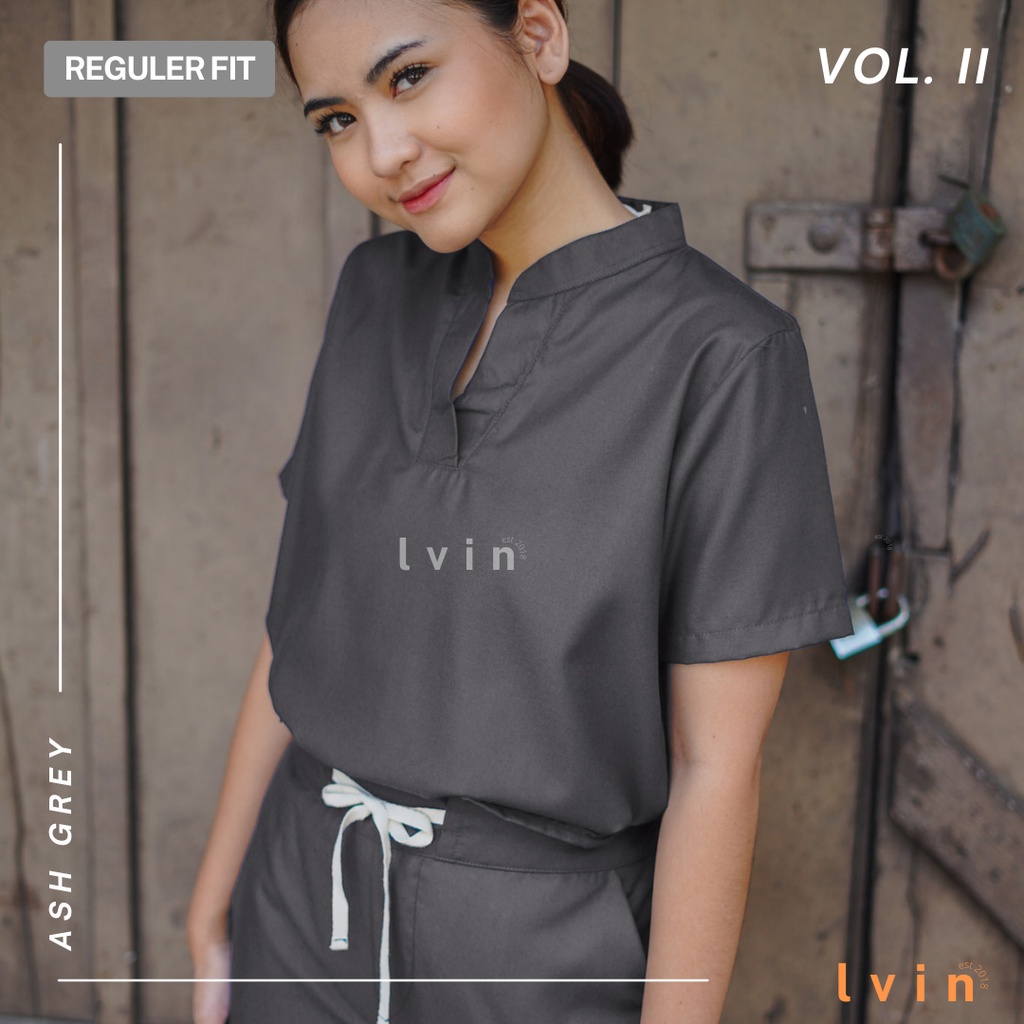 Jual [ Lvin ] Vol II - Baju OKA Mandarin Collar Celana Reguler Fit ...