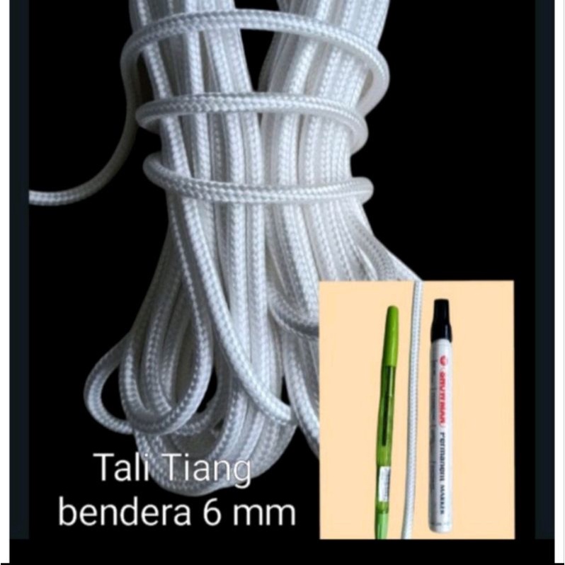 Jual Tali tiang bendera super 6mm panjang 40 mtr | Shopee Indonesia