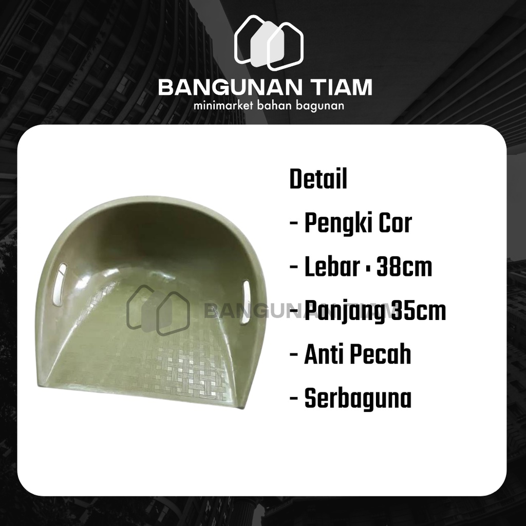 Jual PENGKI BANGUNAN SERBAGUNA PLASTIK HIJAU SEROKAN PASIR, BATU, TANAH ...