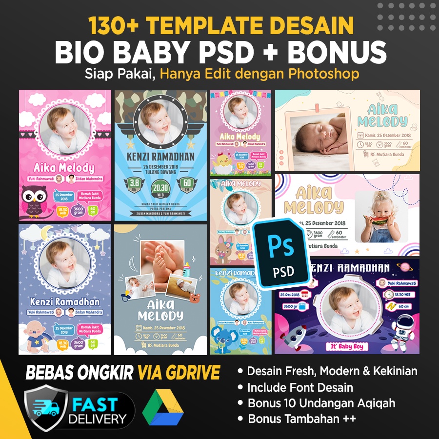 Jual 129+ TEMPLATE BABY BIO PSD PHOTOSHOP | Shopee Indonesia
