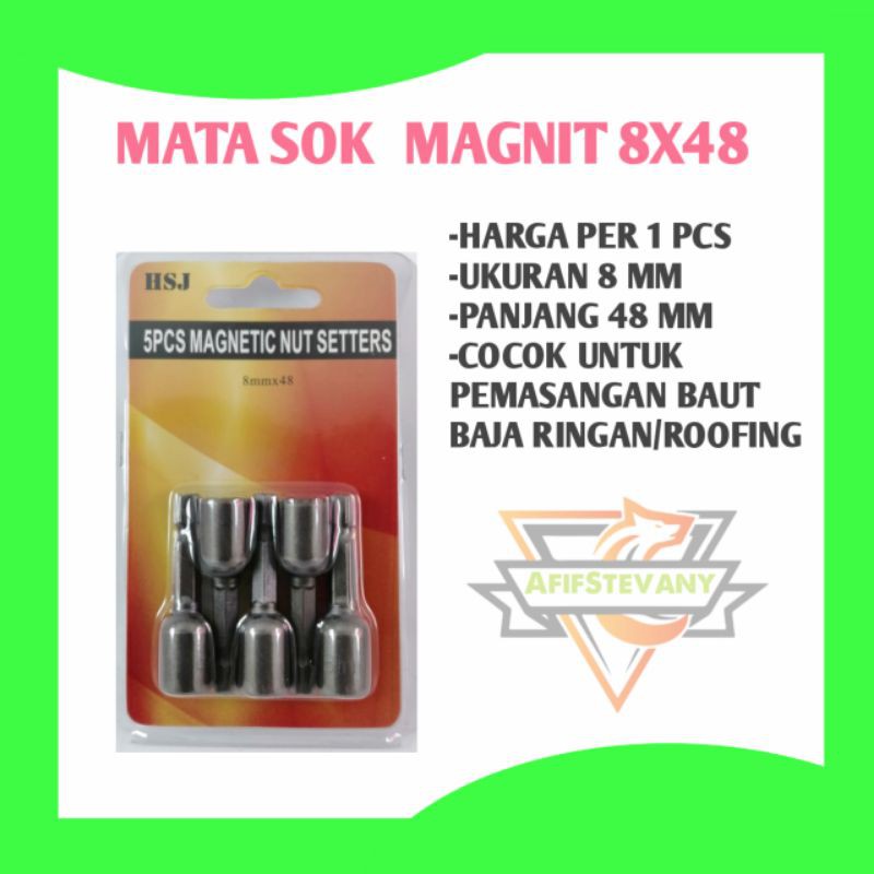 Jual Mata Soket bit 8x48 - Mata Roofing - Mata Socket Baja Ringan ...