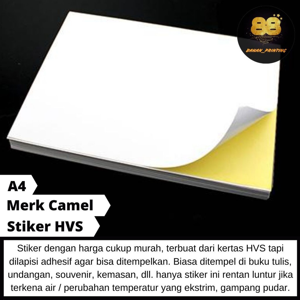 Jual Kertas Stiker HVS A4 matte doff | Shopee Indonesia