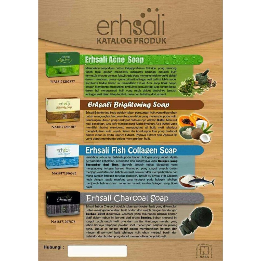 Jual ERHSALI ANTI ACNE SOAP NASA ORI - Sabun Jerawat Nasa Original ...