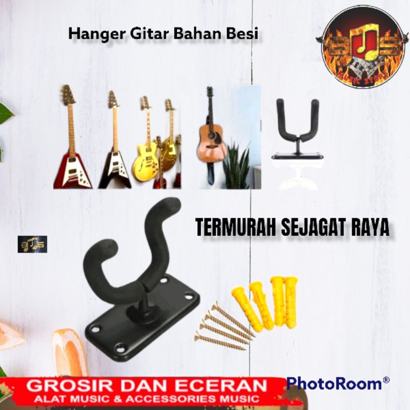 Jual Hanger gitar kotak stand wall guitar bahan Besi | Shopee Indonesia