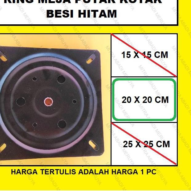 Jual Ring Meja Kotak Besi Hitam 20 cm Bearing Meja Roda Meja | Shopee ...
