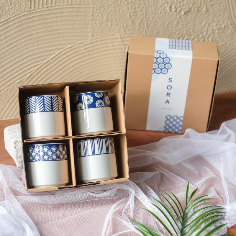 Jual Set Hampers Gift Mug Ocha Keramik Jepang Japanese Style - SORA MUG ...