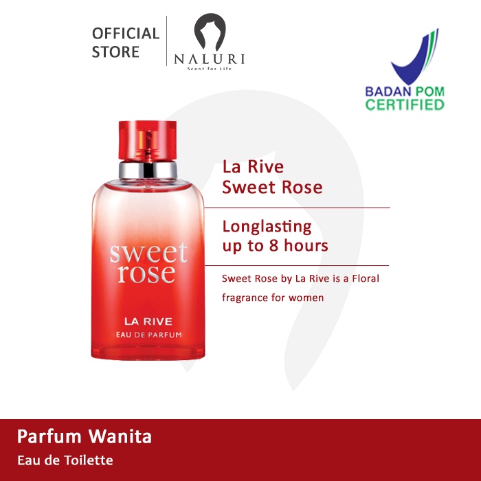 Jual Parfum Original La Rive Sweet Rose EDP 90 ML | Shopee Indonesia