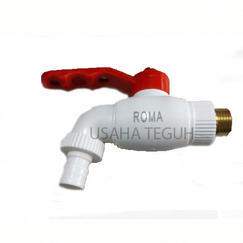 Jual Kran Taman Jumbo PVC Drat Kuningan 1/2" | Shopee Indonesia