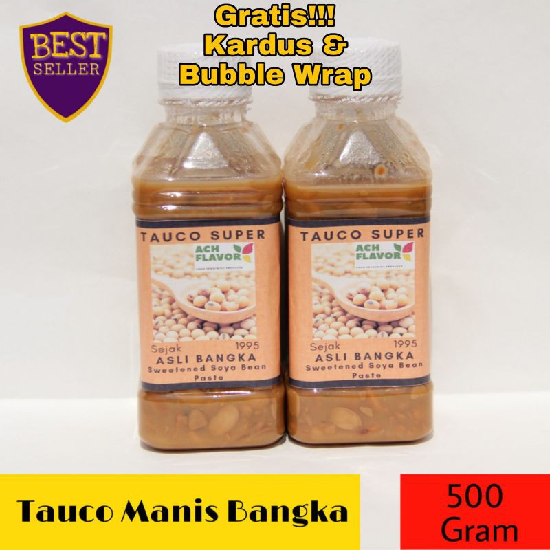 Jual Tauco Manis Berat 1/2 Kg Asli Bangka ( 2Botol ) Halal 100% ...