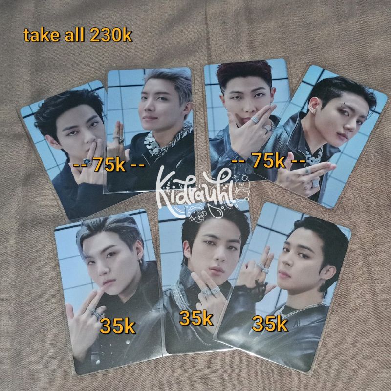 Jual Photocard PC Set Proof Standar BTS Bundle Satuan | Shopee Indonesia