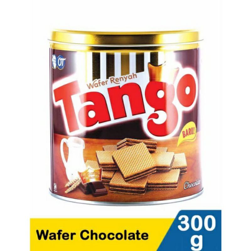 Jual Promo Kue Lebaran!! Tango Wafer Kaleng Coklat dan Vanilla 240 Gram ...