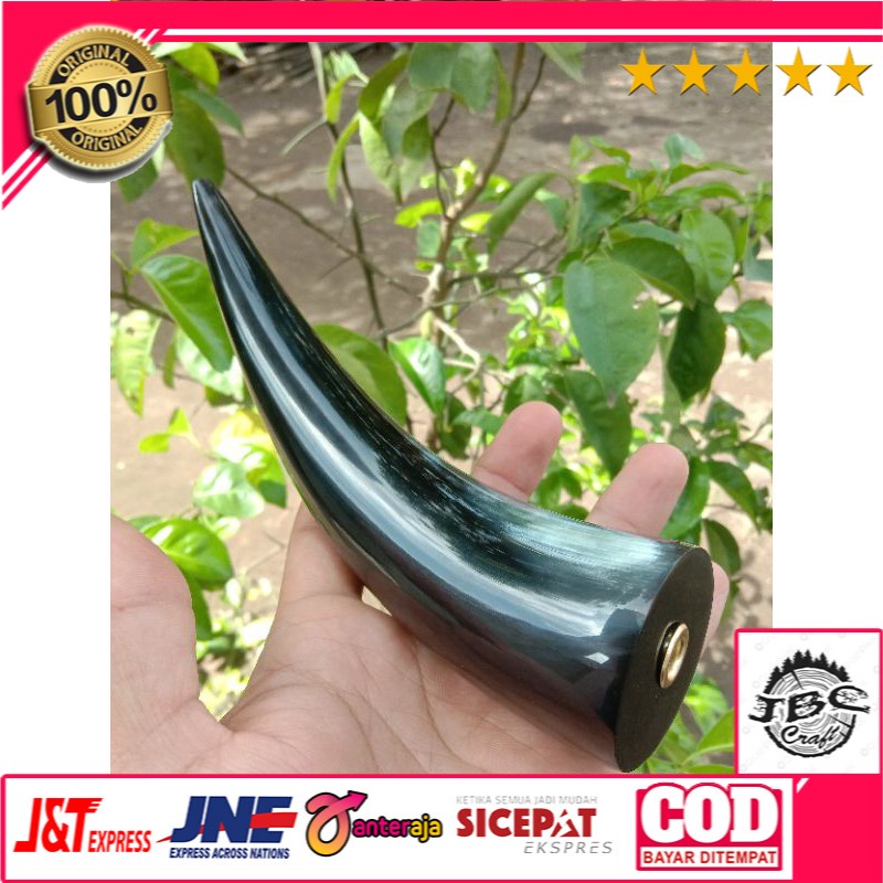 Jual Once Pipa Roko Tanduk Kerbau Kebo Sapi Jumbo Panjang 13cm Original ...
