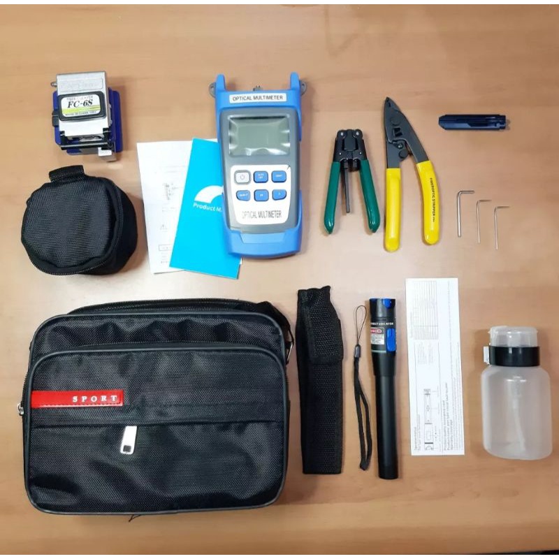 Jual Fiber Optik Toolkit FTTH Tool Set Alat Kerja Fiber Optik OPM VFL ...