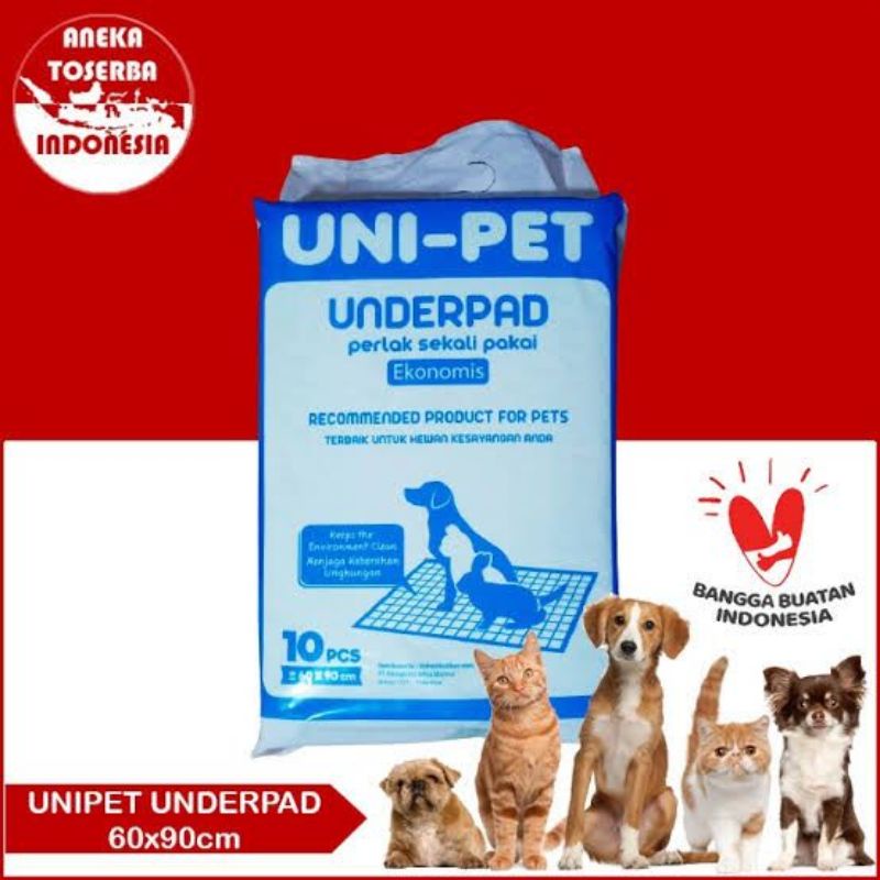 Jual Underpad merk UNIPET size 60x90 alas pipis alas kandang training ...