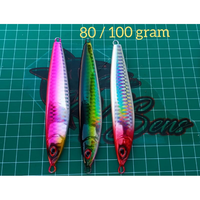 Jual Metal jig 100 gram & metal jig 80 gram ( copy gomame ) | Shopee Indonesia