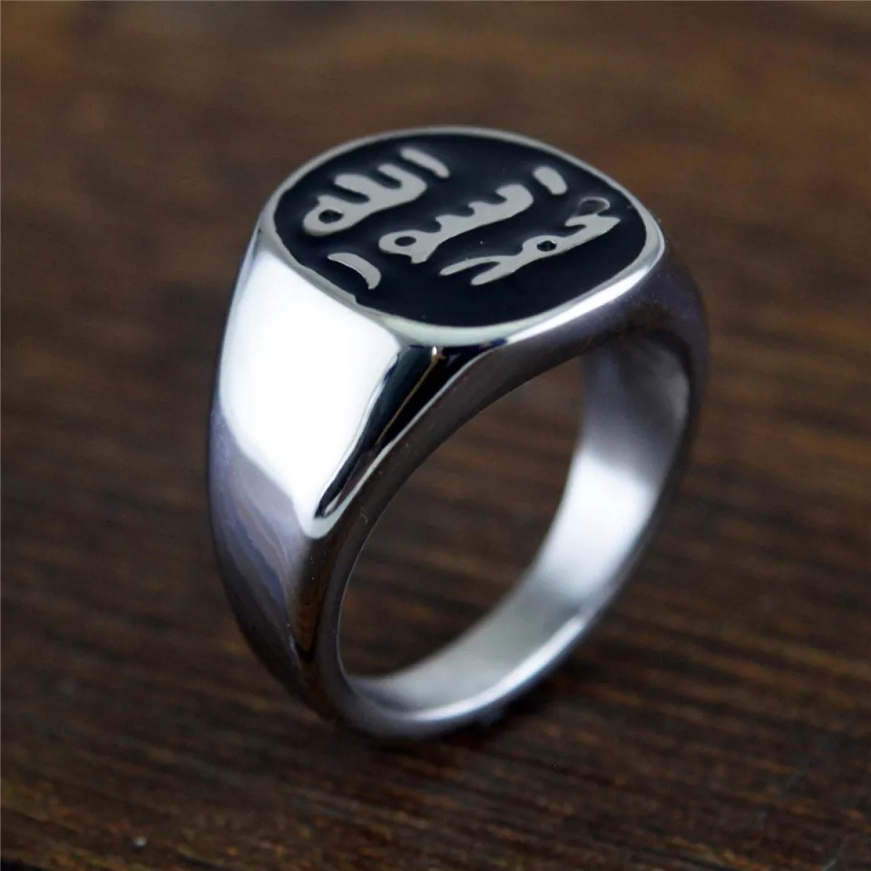 Jual BST - Stainless Steel Muslim Ring Islamic - Replika Cincin Nabi ...