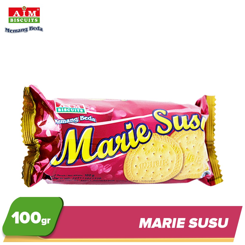 Jual AIM Marie Susu 100g / Biskuit Rasa Susu Marie 100 gr | Shopee ...