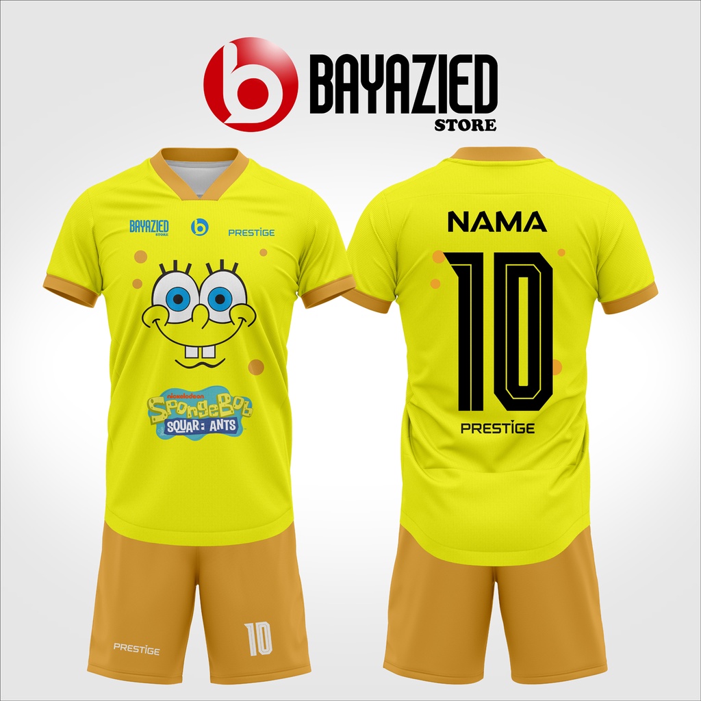 Jual JERSEY FUTSAL CUSTOM SPONGEBOB BAJU SEPAKBOLA SETELAN | Shopee ...