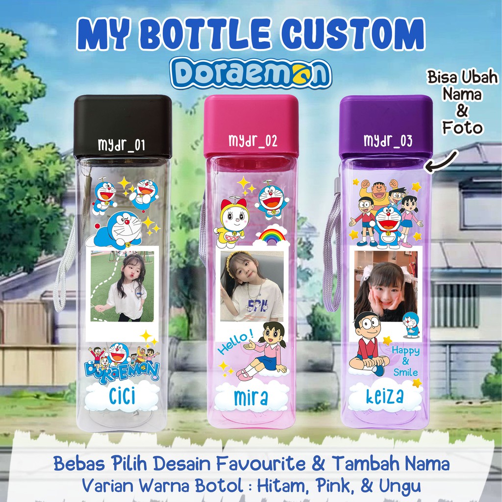 Jual My Bottle Custom Gambar Doraemon Botol Minum Kapasitas 500ml ...