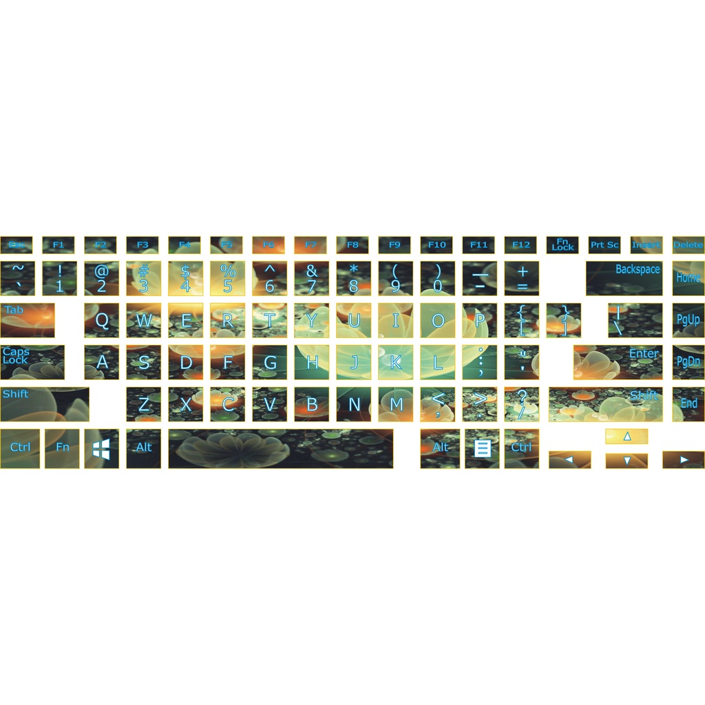 Jual sticker keyboard laptop english full keyboard bermacam font huruf ...