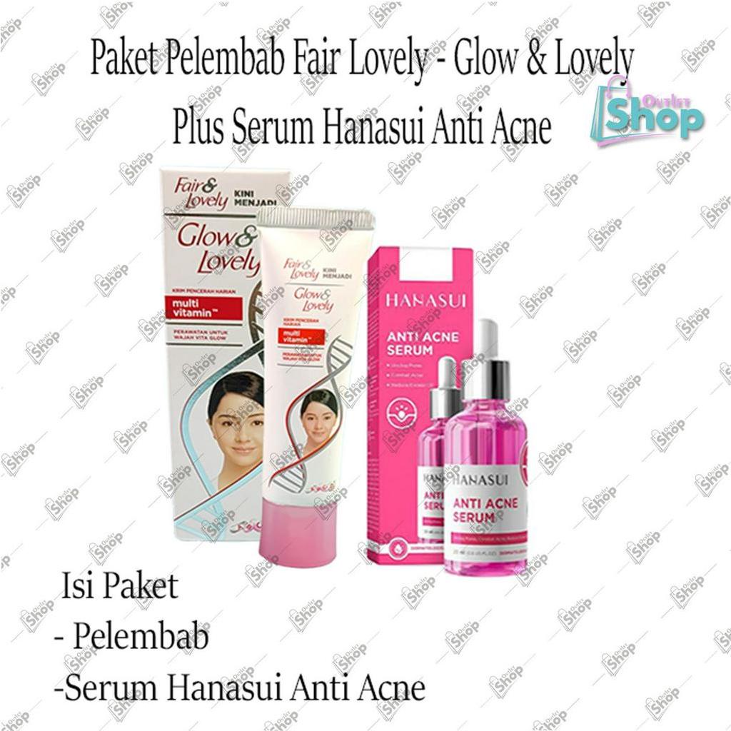 Jual Paket Fair & Lovely - Glow & Lovely Pelembab Wajah 25gr Plus Serum ...