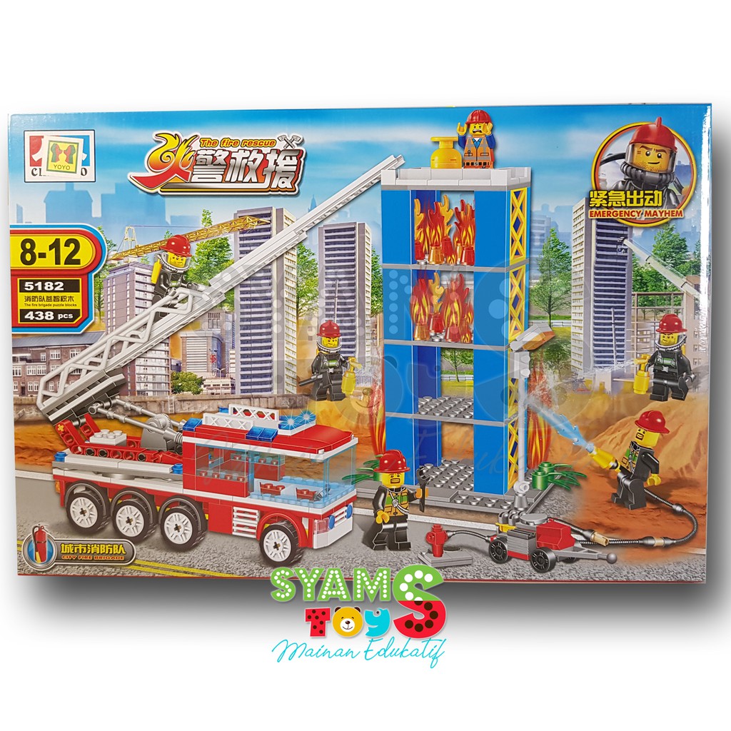 Jual Chaobao aka Yoyo The Fire Rescue 5182 (438pcs) Brick Block ...