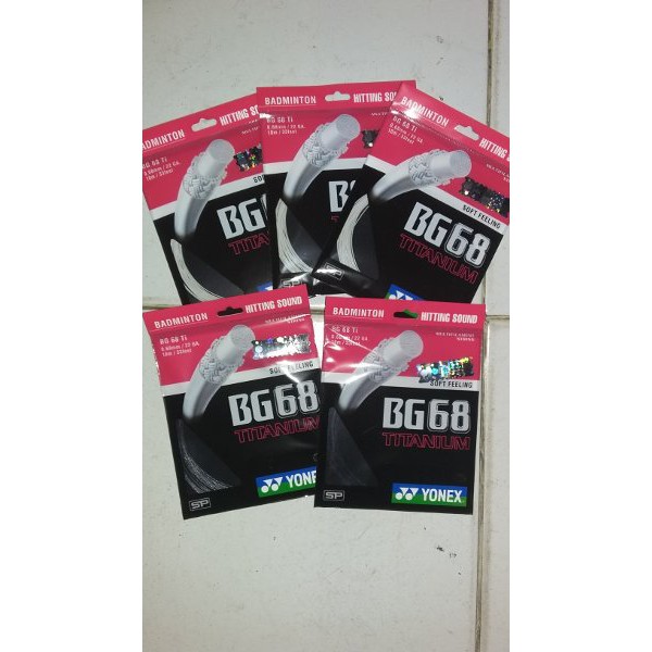Jual SENAR YONEX BG 68 TITANIUM ORIGINAL BO304 CN BAT | Shopee Indonesia
