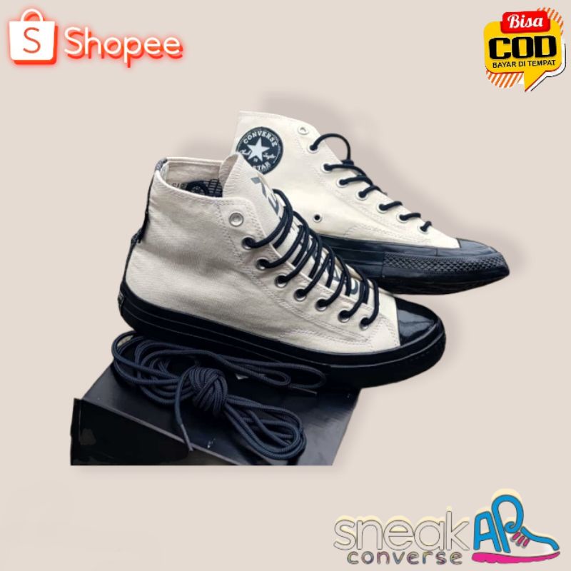 Jual Sepatu Converse Allstar 70s Gore Tex White Black High Chuck 70s ...