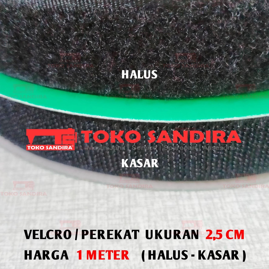 Jual 1 meter Velcro 2,5 cm/Perekat 1 in/perkat 1 in/2.5 cm 1 set (kasar ...