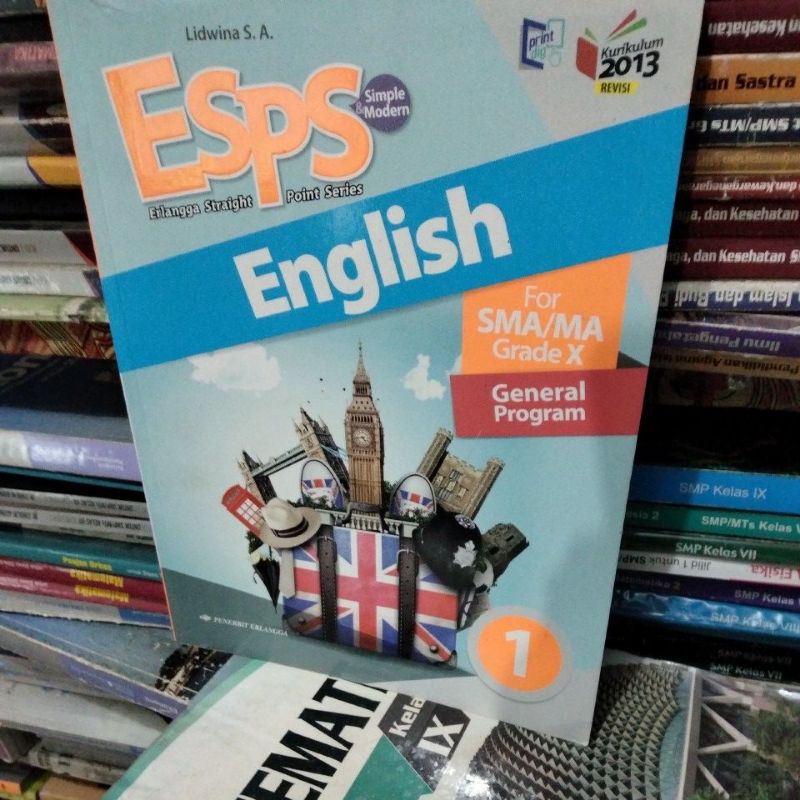 Jual BUKU ESPS BAHASA INGGRIS KELAS 10/X/1 SMA REVISI ERLANGGA | Shopee Indonesia
