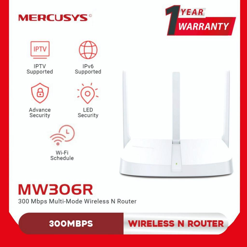 Jual MERCUSYS MW306R 300MBPS WIRELESS N ROUTER | Shopee Indonesia