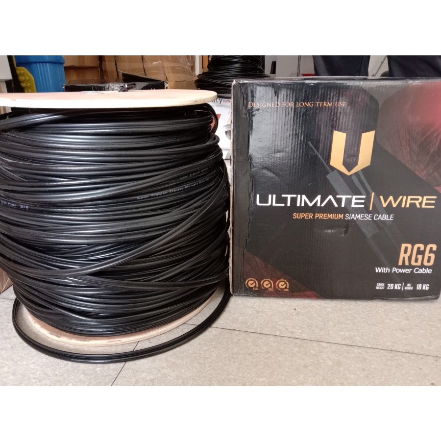 Jual ULTIMATE KABEL RG 6 + POWER | Shopee Indonesia