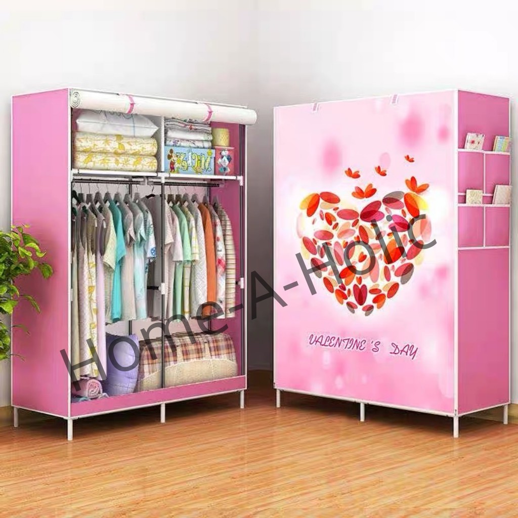 Jual Lemari Pakaian Portable / Rak Baju Susun Kain / Rak Serbaguna ...