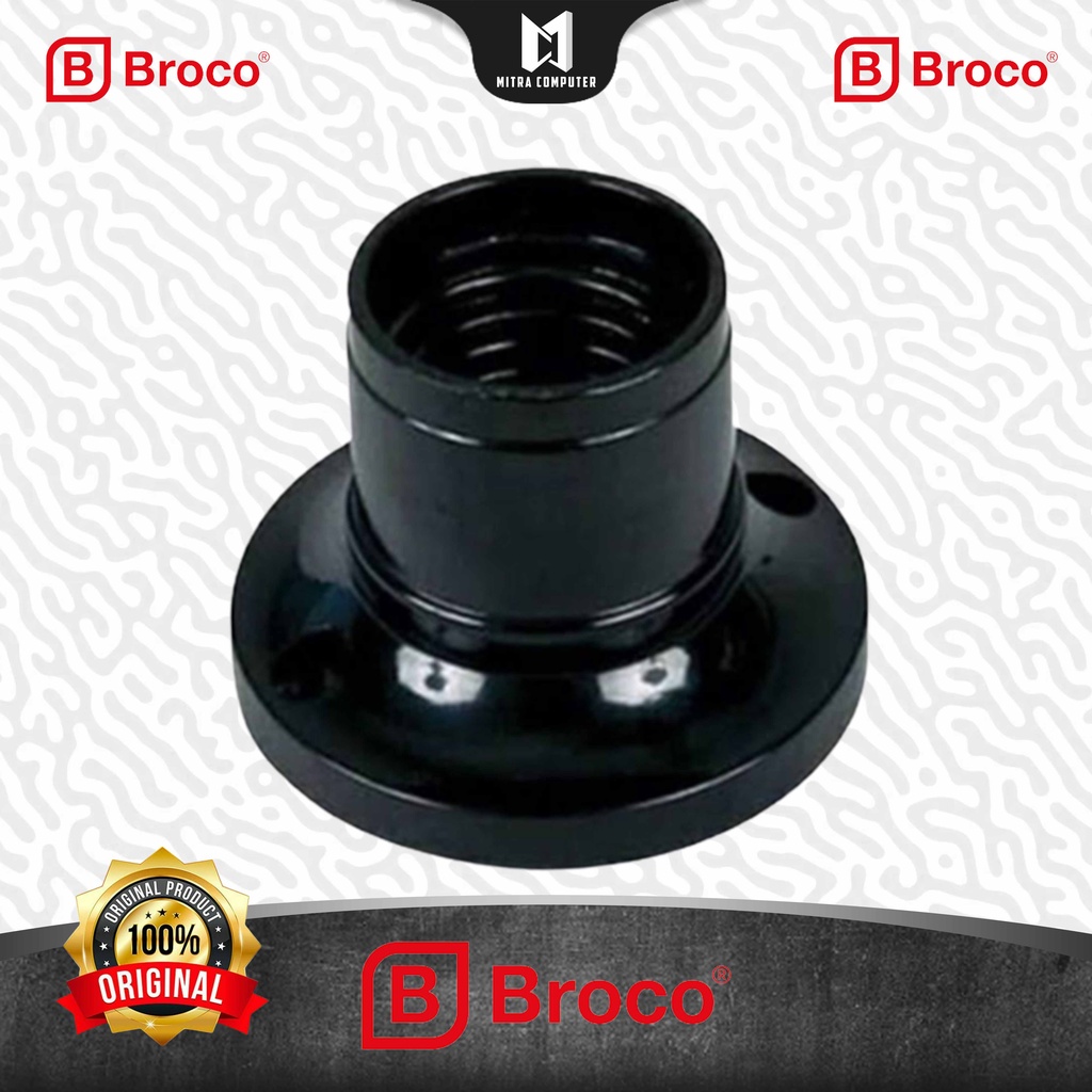 Jual BROCO Fitting Tempel Plafon BROCO Hitam | Shopee Indonesia