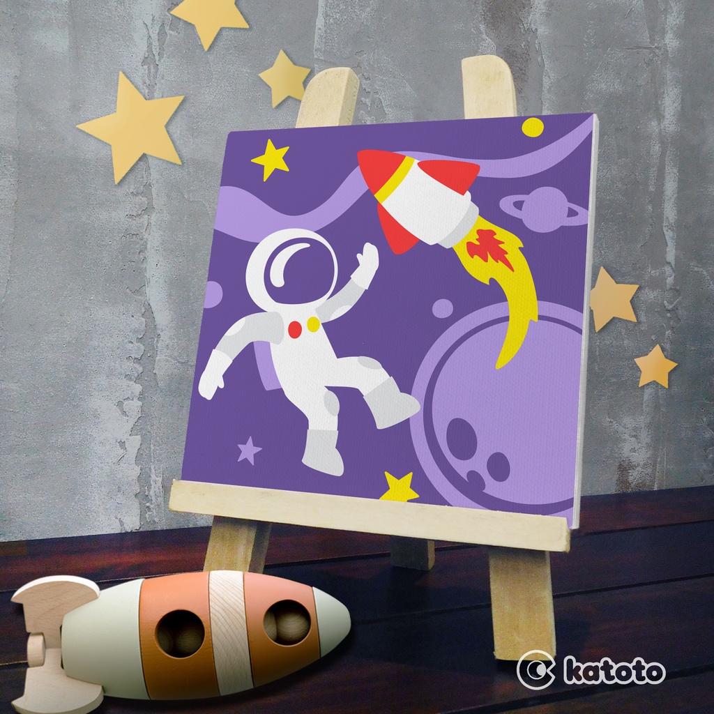 Jual PAINT BY NUMBERS ASTRONOT, LUAR ANGKASA, ROKET PAINTING KIT BY ...